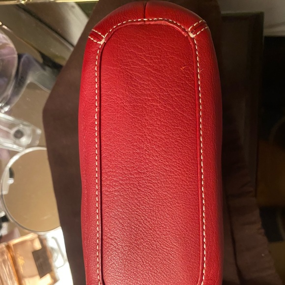 Coach | Bags | Coach Red Mini Shoulder Handbag With Silver | Poshmark